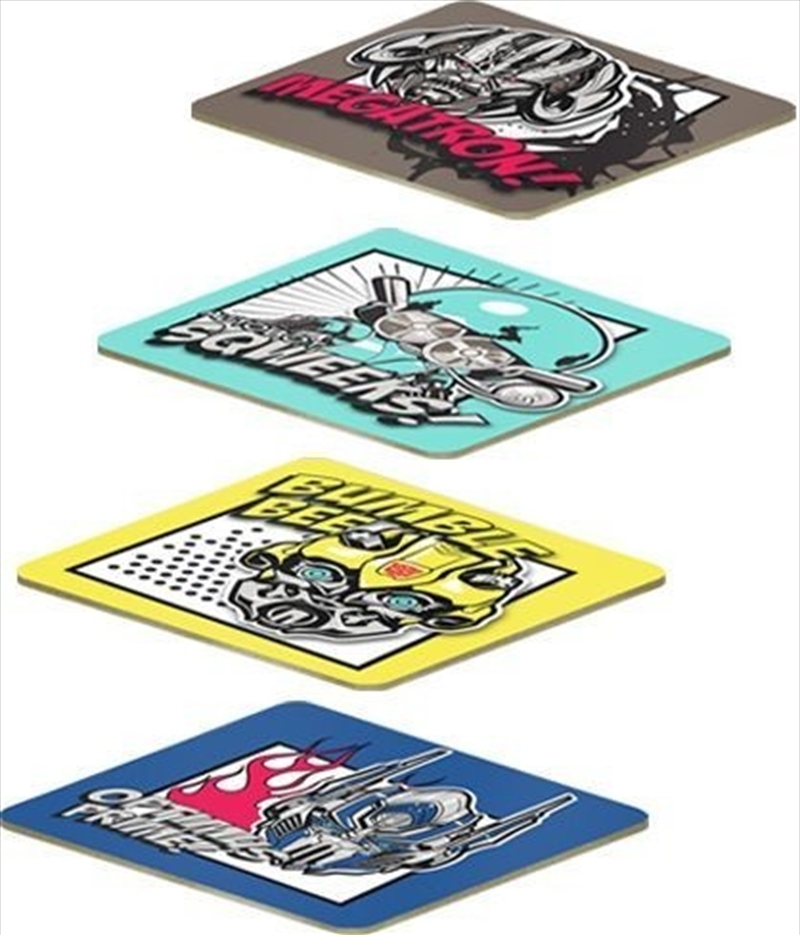 Buy Transformers Coasters Cork Backed Set of 4 Online | Sanity