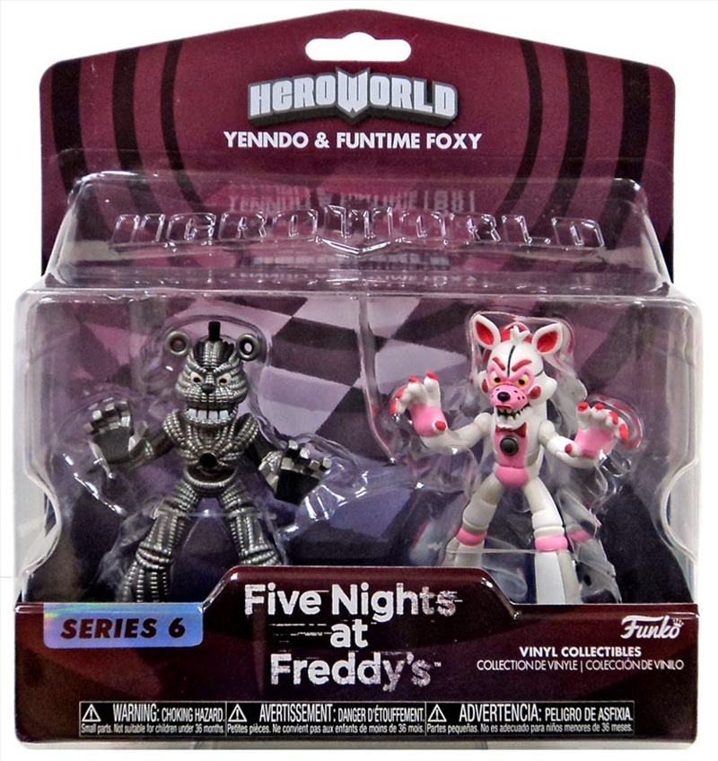 Buy Five Nights at Freddy's Hero World Series 6 Yenndo & Funtime Foxy 4 ...
