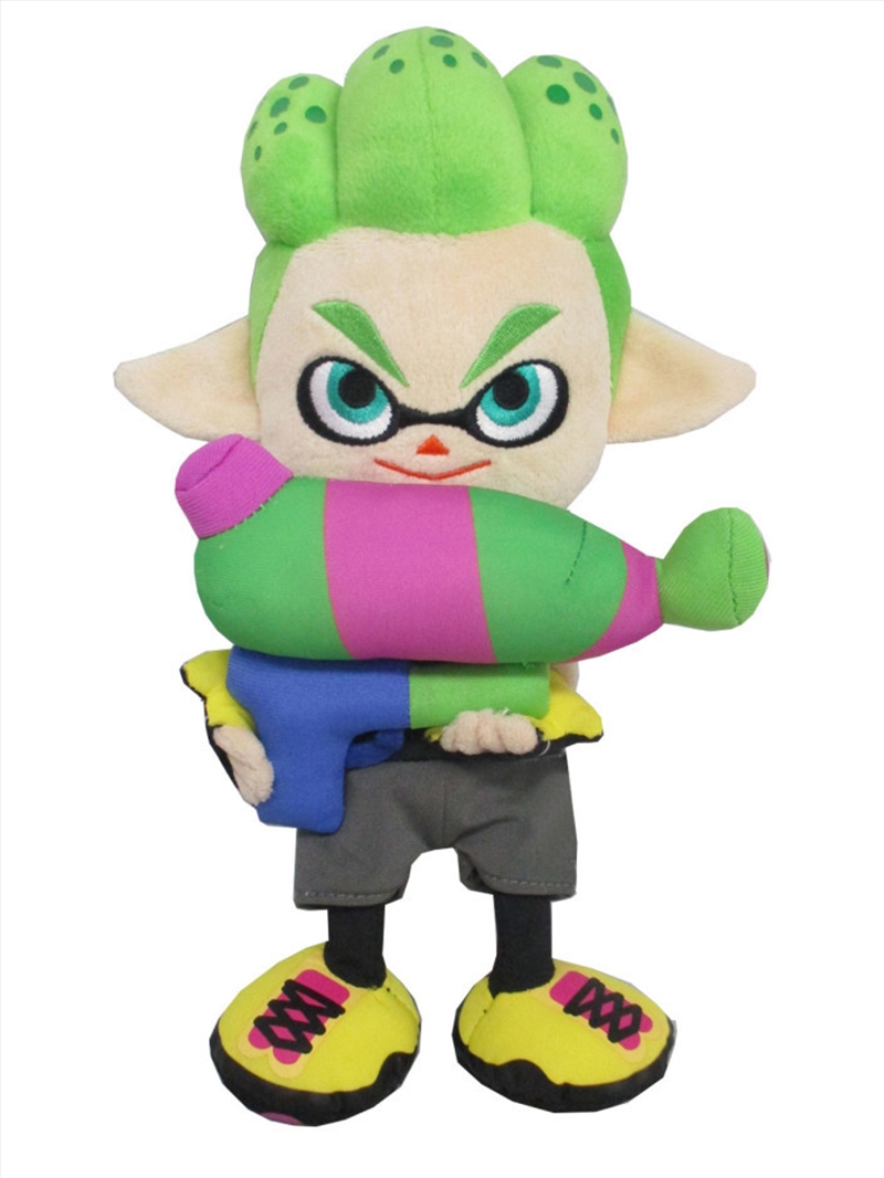 Buy Splatoon 2 Inkling Boy Neon Green Plush 9" Online | Sanity