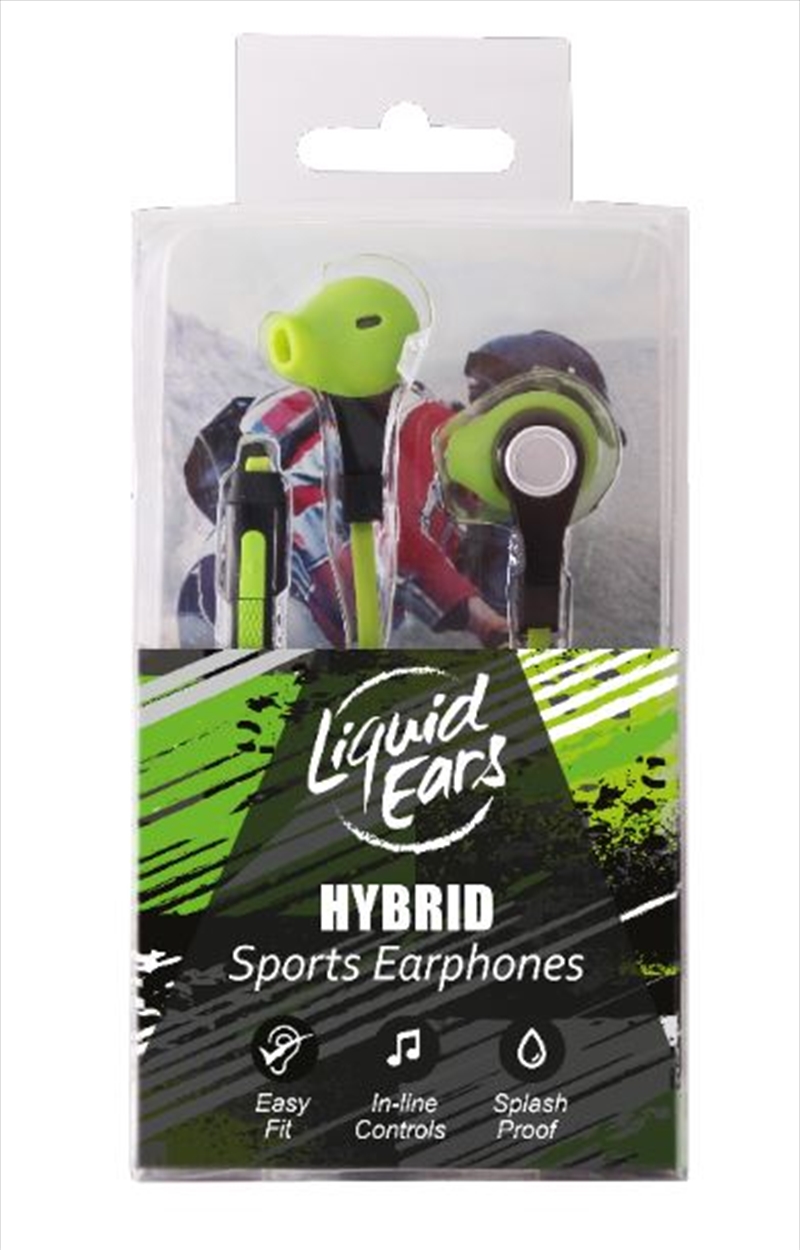 Buy Liquid Ears - Sports Hybrid Neon Green, Headphones | Sanity