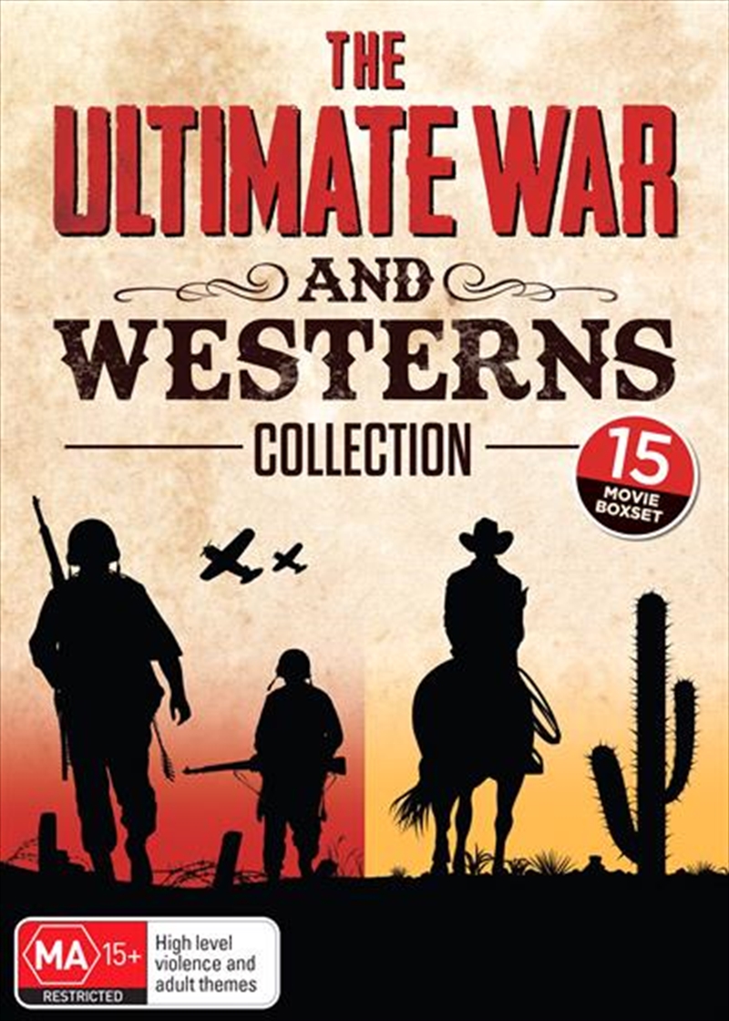 Buy Ultimate War And Westerns Collection - 15 Movie Boxset on DVD | Sanity
