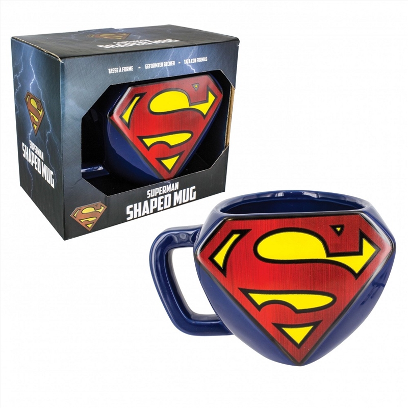 Buy Superman Shaped Mug, Superman Drinkware | Sanity