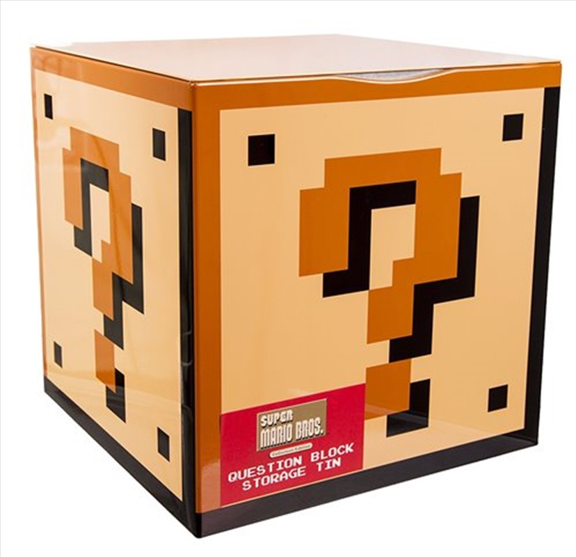Super Mario Bros Question Block Storage Tin, Homewares | Sanity