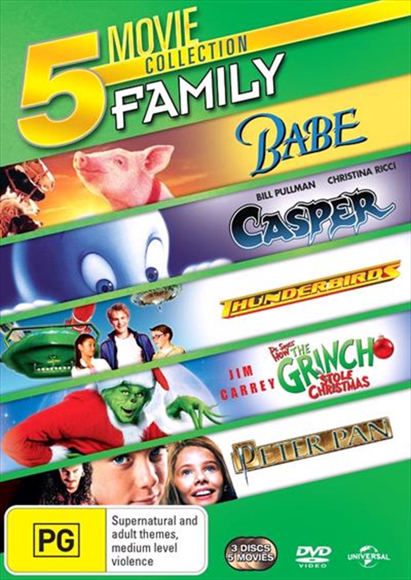 Buy Babe/Casper/Thunderbirds/How The Grinch Stole Christmas/Peter Pan ...
