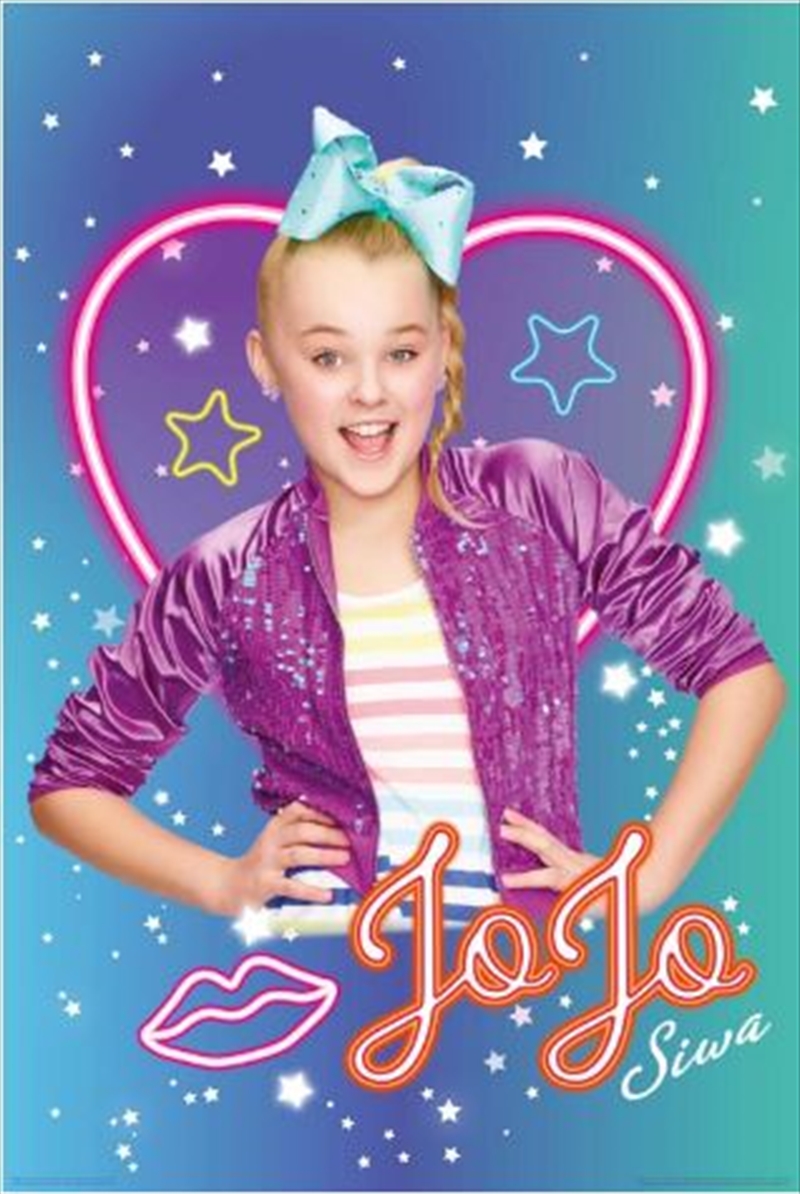 Buy JoJo Siwa - Neon Heart Poster in Merchandise | Sanity
