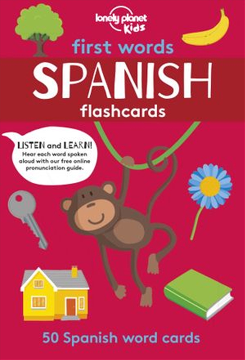 Buy First Word Flashcards Spanish by Lonely Planet: Kids in Books | Sanity