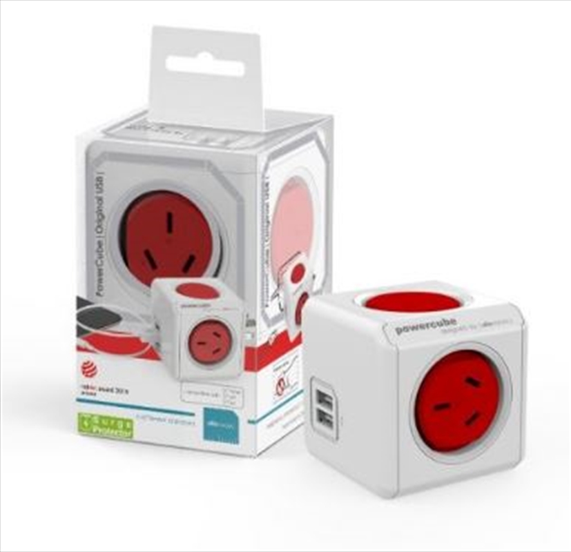 Buy Powercube Original USB Surge - Red, Electronics & Hardware | Sanity