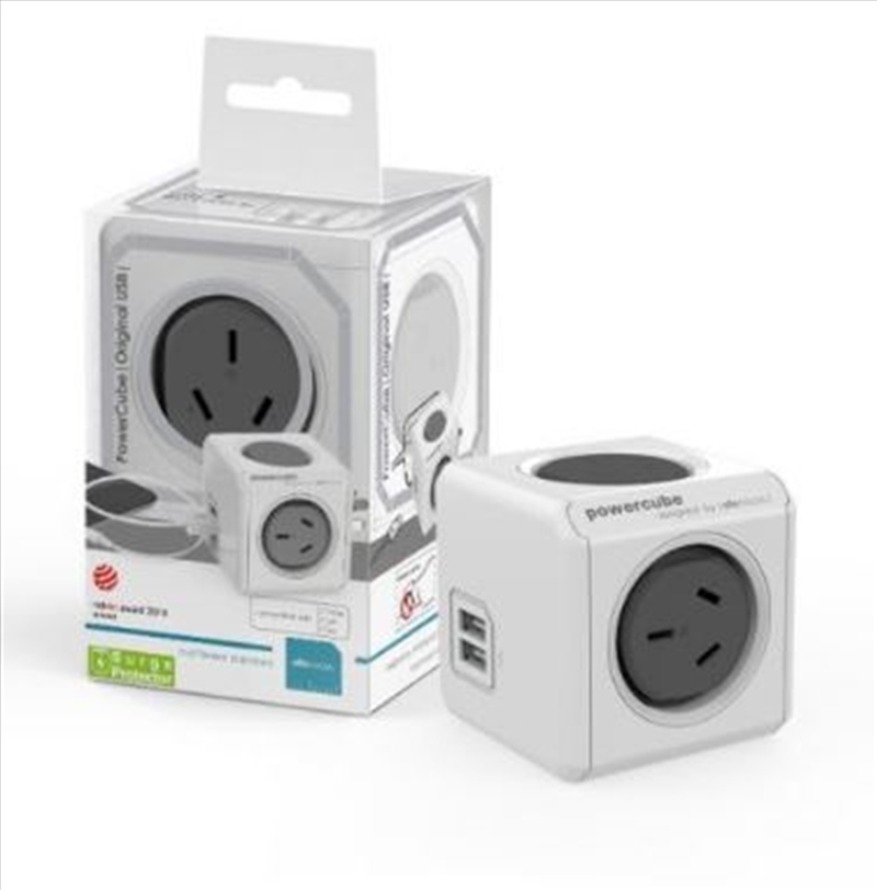 Buy Powercube Original USB Surge - Grey, Electronics & Hardware | Sanity