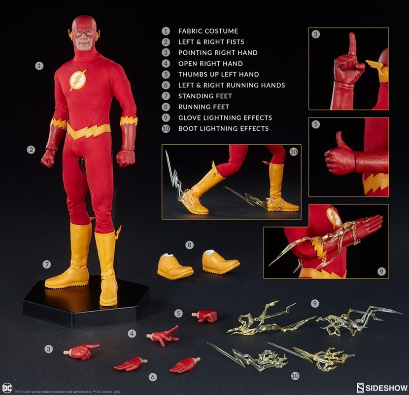 Buy the Flash: Flash 12" 1:6 Scale Action Figure in Figurines | Sanity