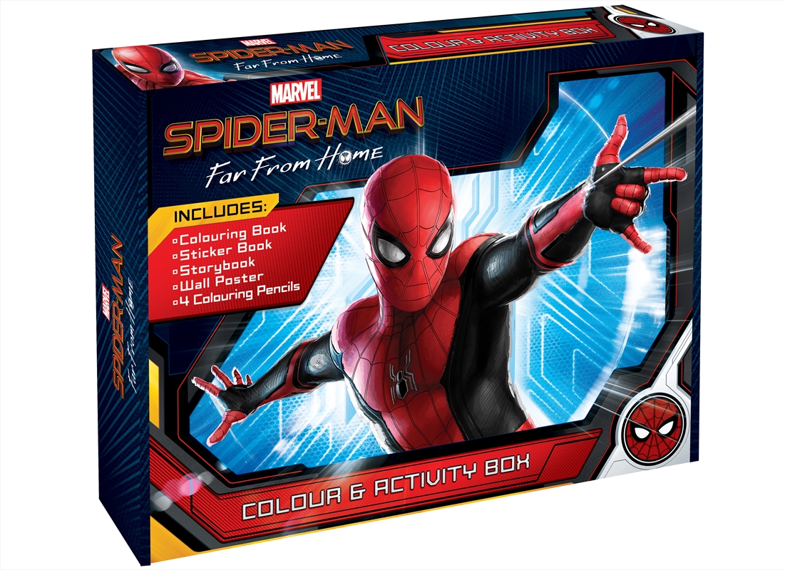 Buy Spider-Man Far From Home Colour and Activity Box Online | Sanity