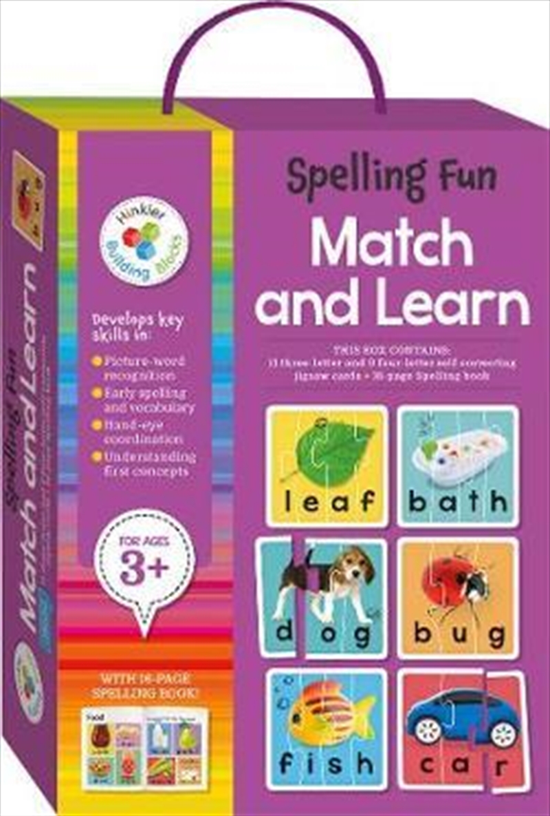 Buy Spelling Fun Building Blocks Match and Learn Cards by Hinkler Books ...