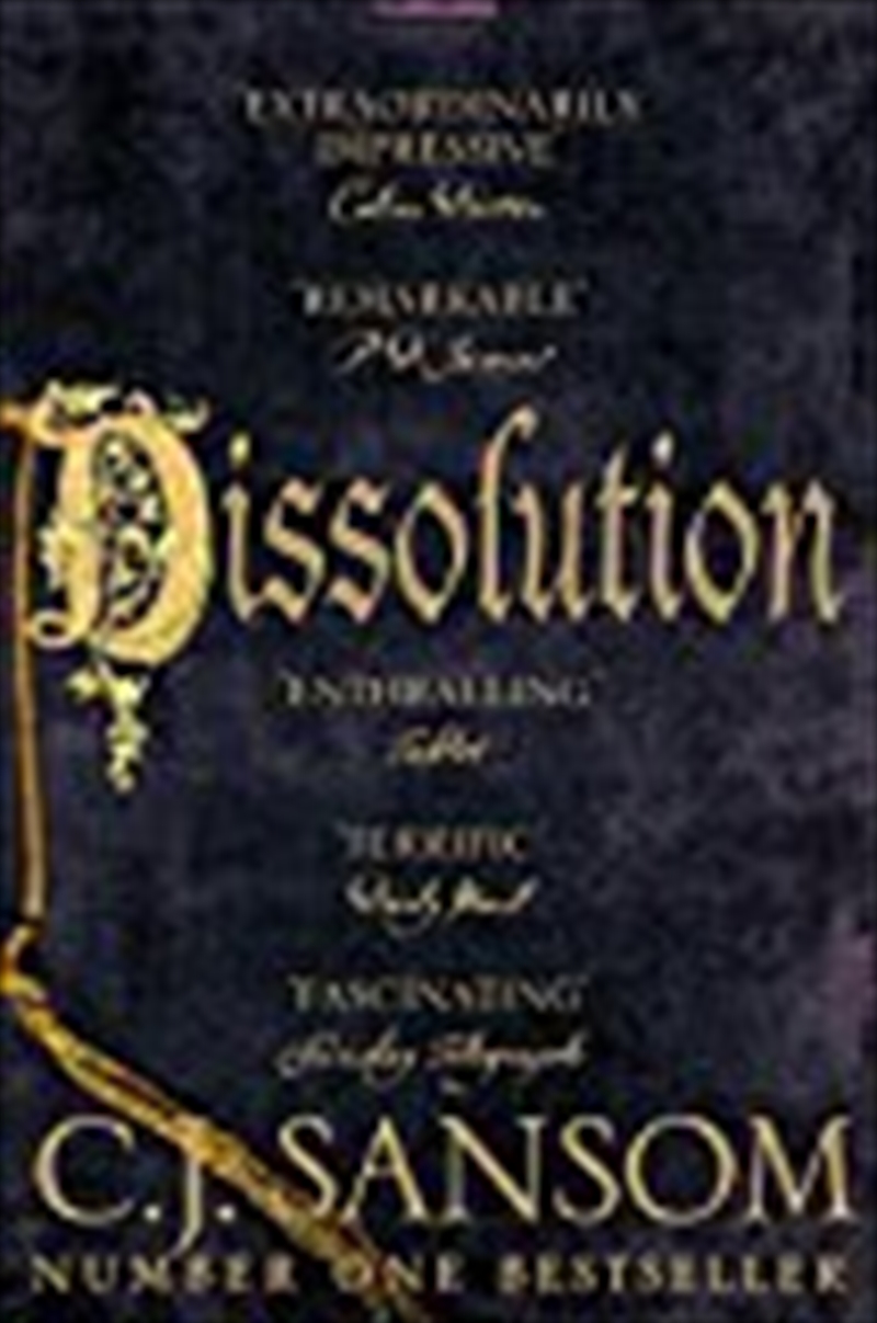 Buy Dissolution (the Shardlake Series)- CJ Sansom | Sanity