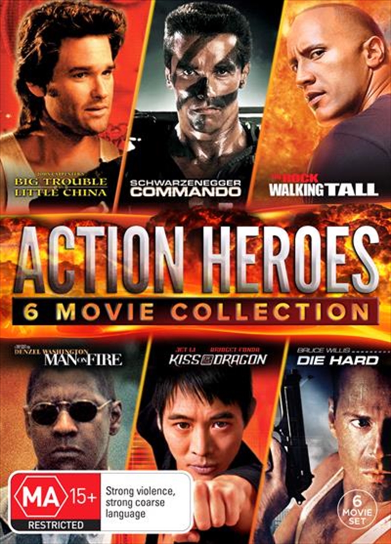 Buy Action Heroes - 6 Movie Collection on DVD | Sanity