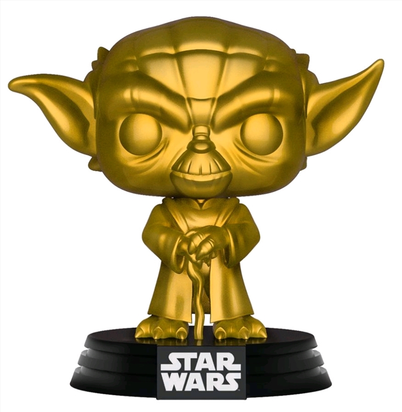 Buy Star Wars - Yoda Gold Metallic US Exclusive Pop! Vinyl [RS] from ...