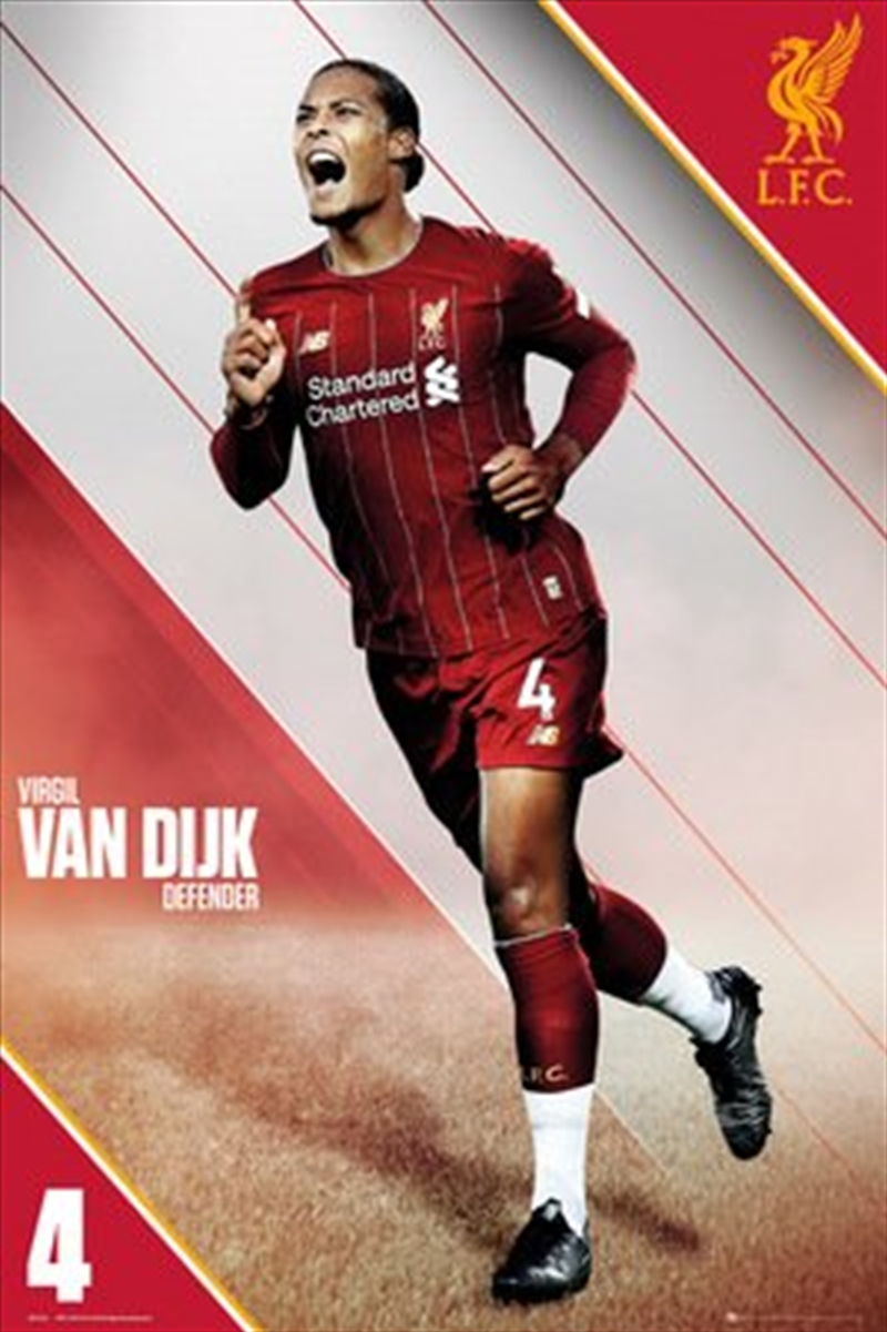 Buy Liverpool FC Van Dijk Poster in Posters | Sanity