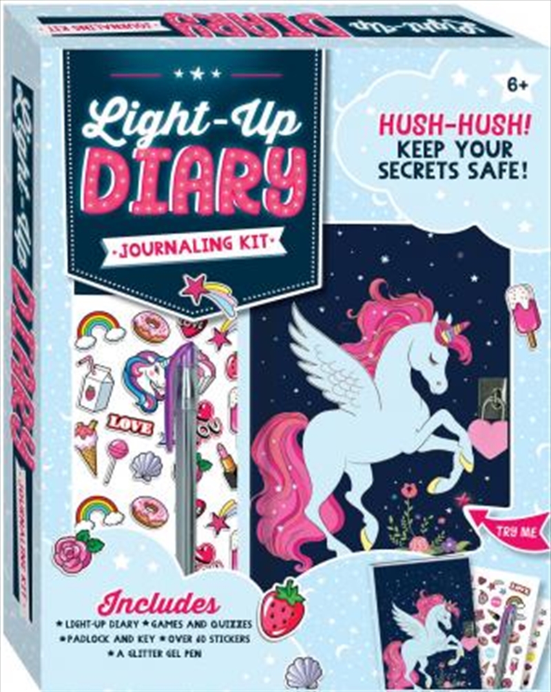 Buy Unicorn Light Up Diary Online | Sanity
