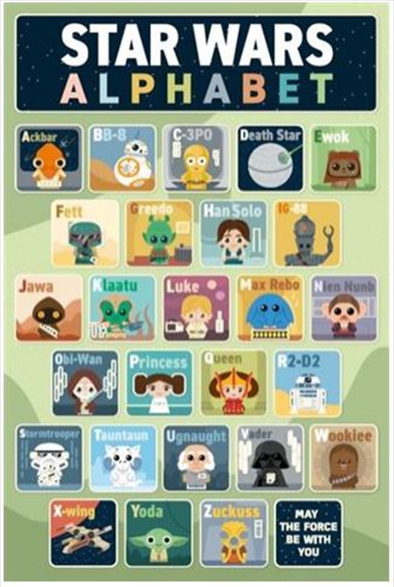 Buy Star Wars Classic - ABC Poster in Posters | Sanity