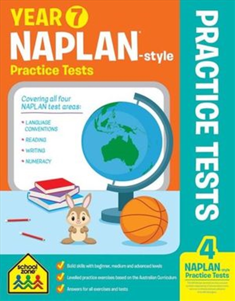 Buy Year 7 NAPLAN - Style Reading Workbook and Tests : School Zone ...