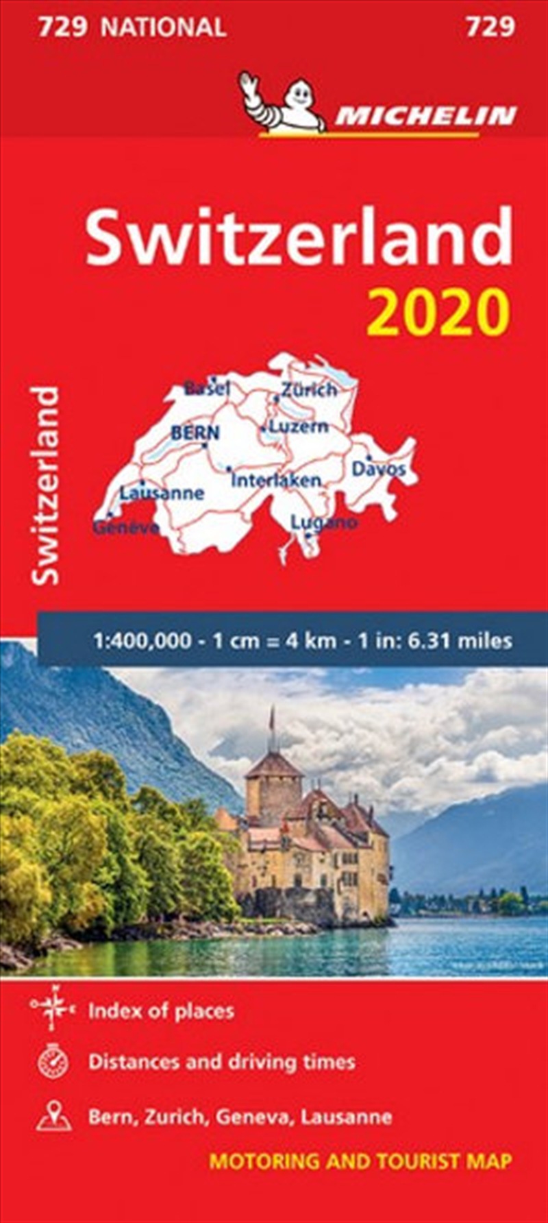 Buy Switzerland 2020 Michelin National Road Map 729 Online | Sanity
