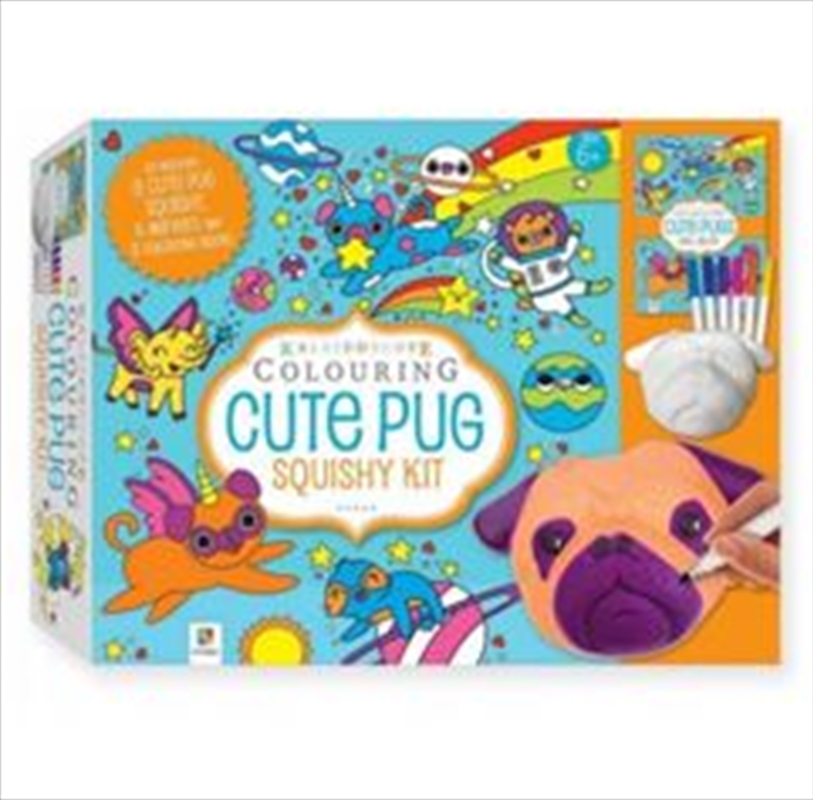 Kaleidoscope Colouring Cute Pug Squishy Kit, Books | Sanity