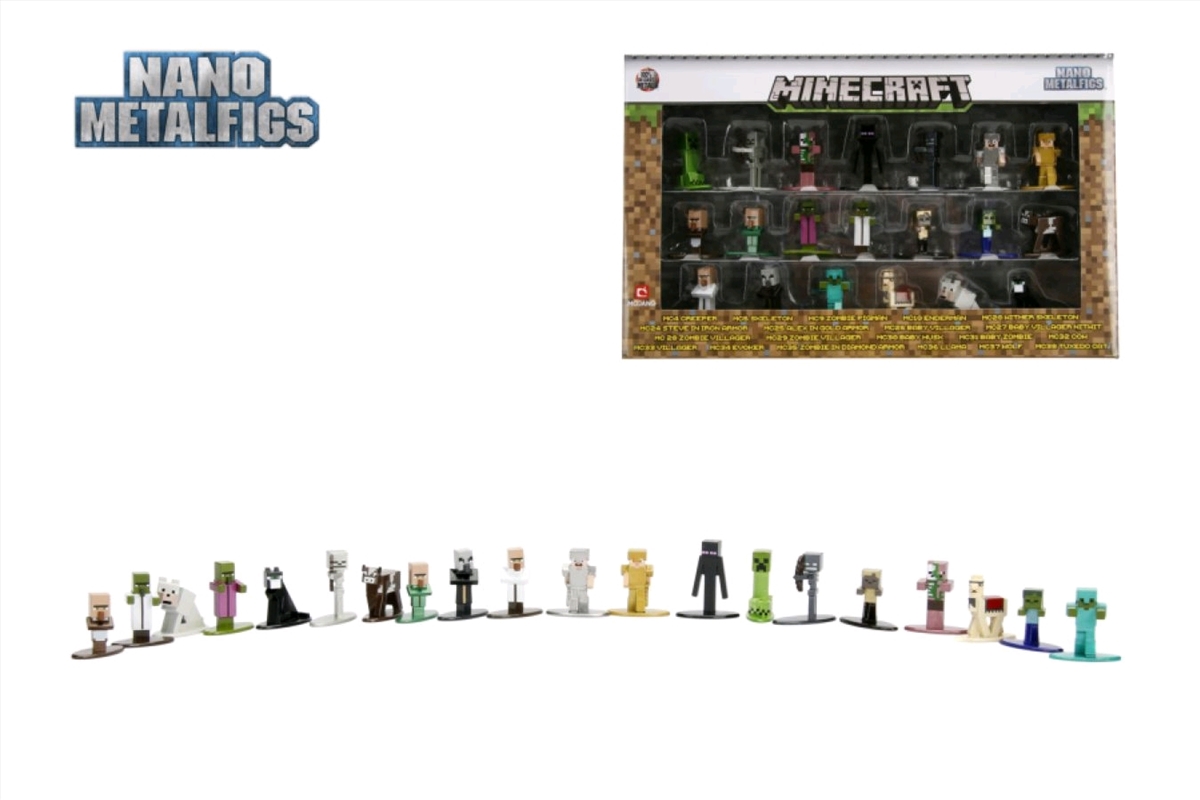 Minecraft - Nano Metalfigs 20-pack wave 01, Figurines & Statues | Sanity