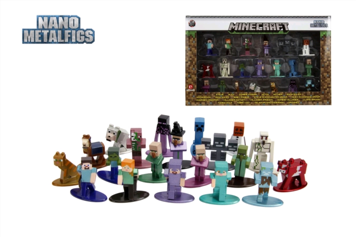 Minecraft - Nano Metalfigs 20-pack wave 02, Figurines & Statues | Sanity