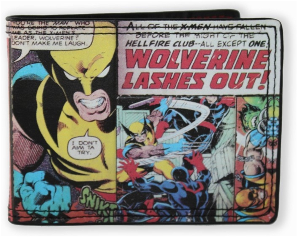 Buy Marvel Wolverine Comic Bi-fold Wallet Online | Sanity