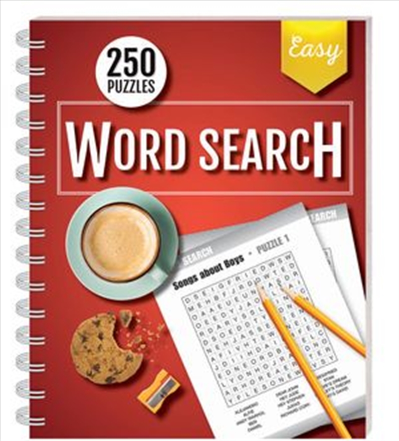 250 Puzzles Word Search Easy (spiral bound), Puzzle Book | Sanity