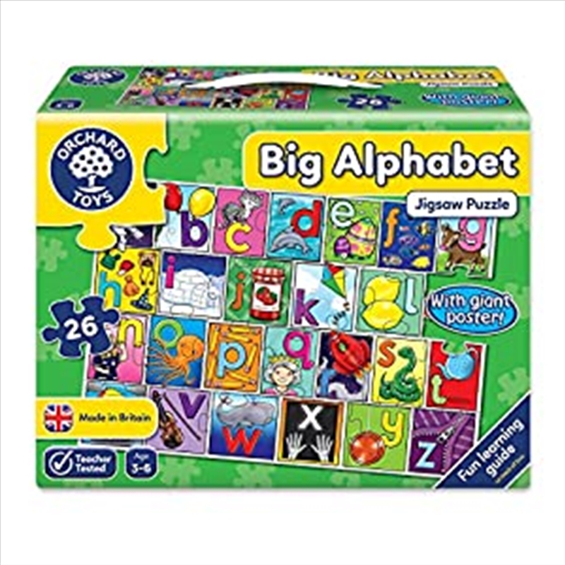 Big Alphabet 26 piece Jigsaw Puzzle & Poster, Puzzles | Sanity
