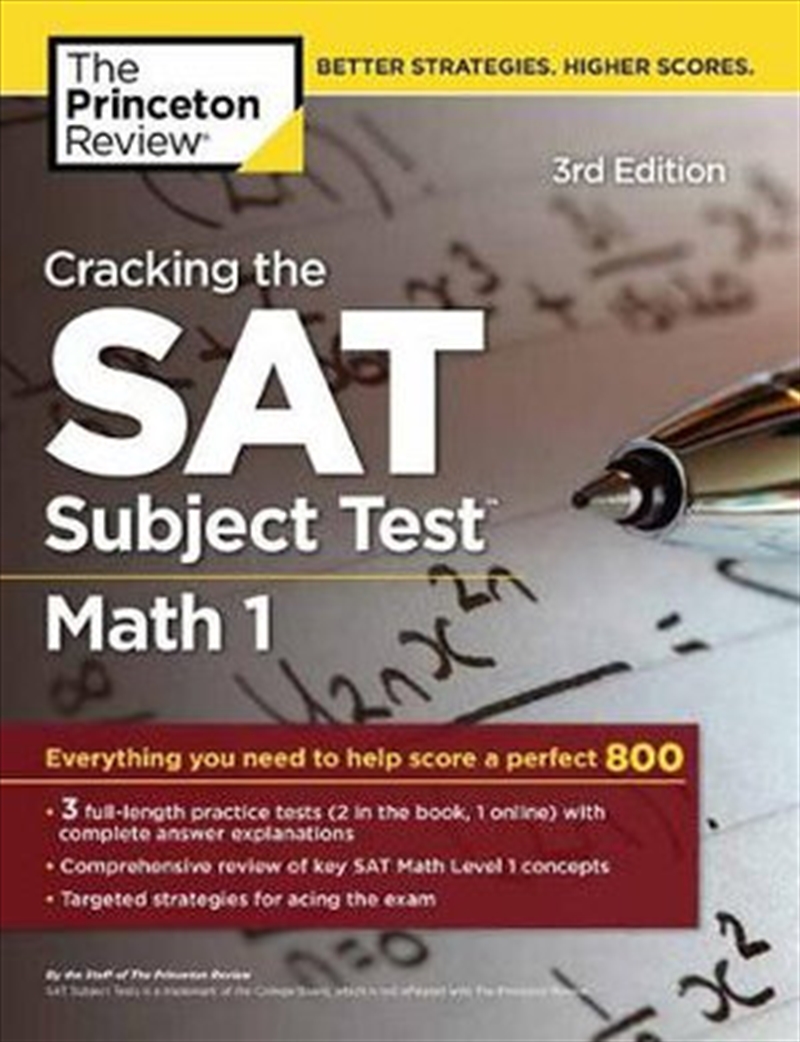 Princeton Review SAT Math 1 Prep: Buy Online