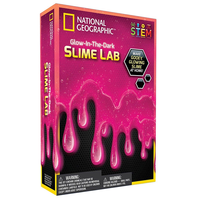 Buy National Geographic Glow In The Dark Slime Pink Activity Kit | Sanity