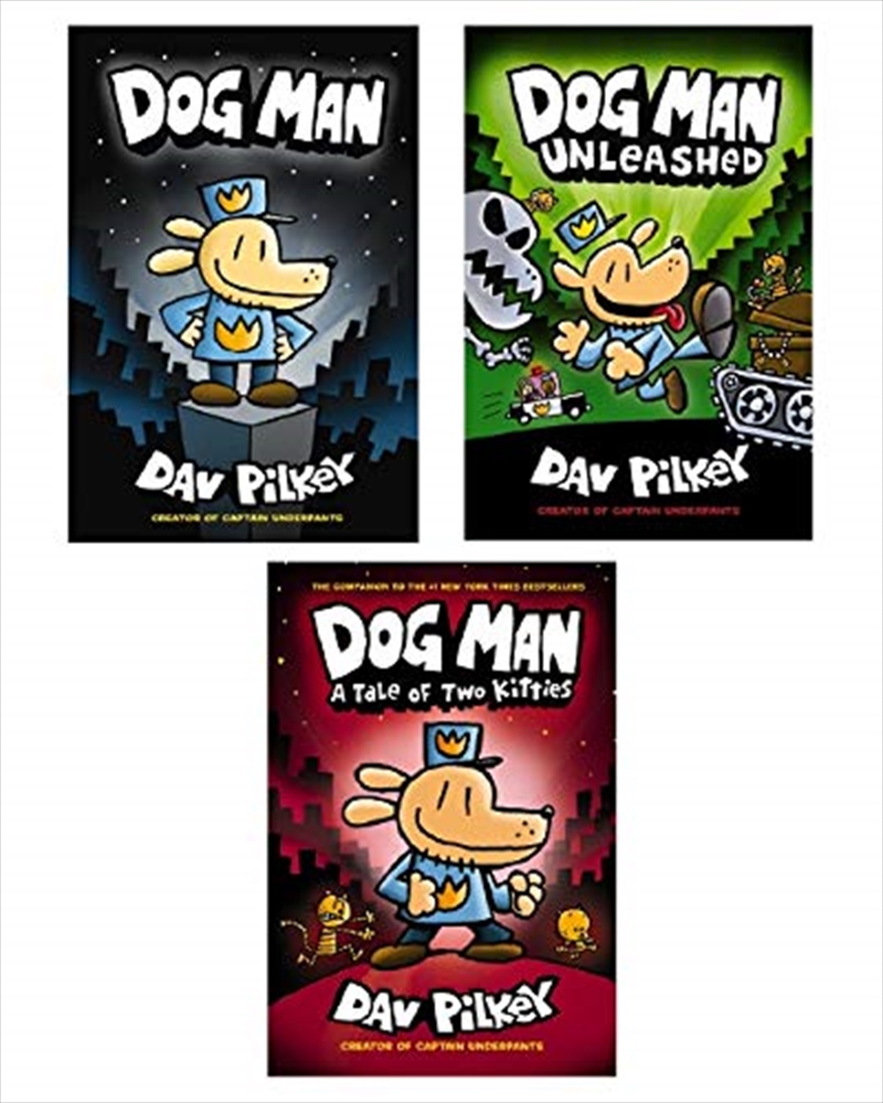 Buy Dog Man Collection 1-3 by Dav Pilkey, Books | Sanity