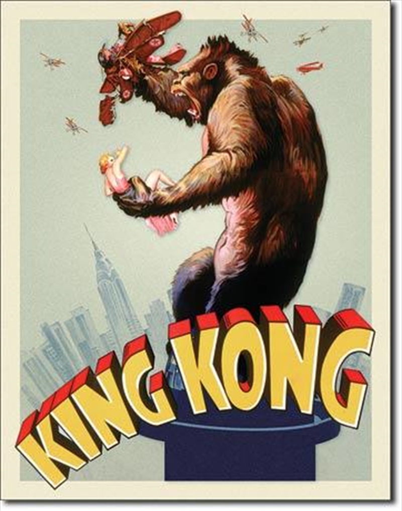 Buy King Kong - Original Poster Tin Sign | Sanity