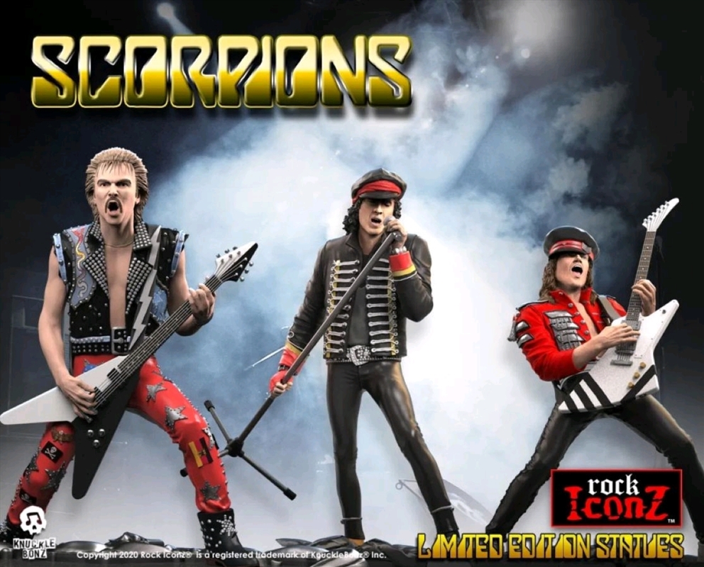 Buy Scorpions - Rudolf, Klaus & Matthias Rock Iconz Statue Set | Sanity