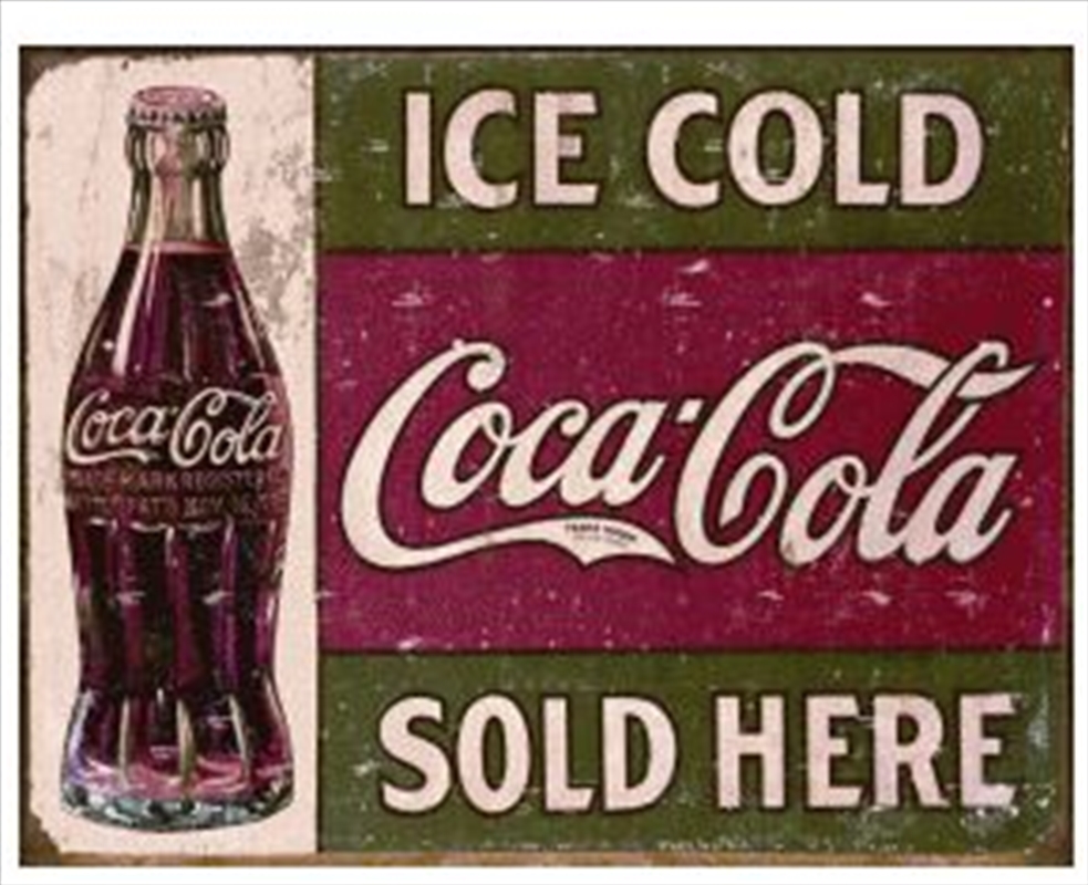 Buy Coke Ice Cold Tin Sign | Sanity