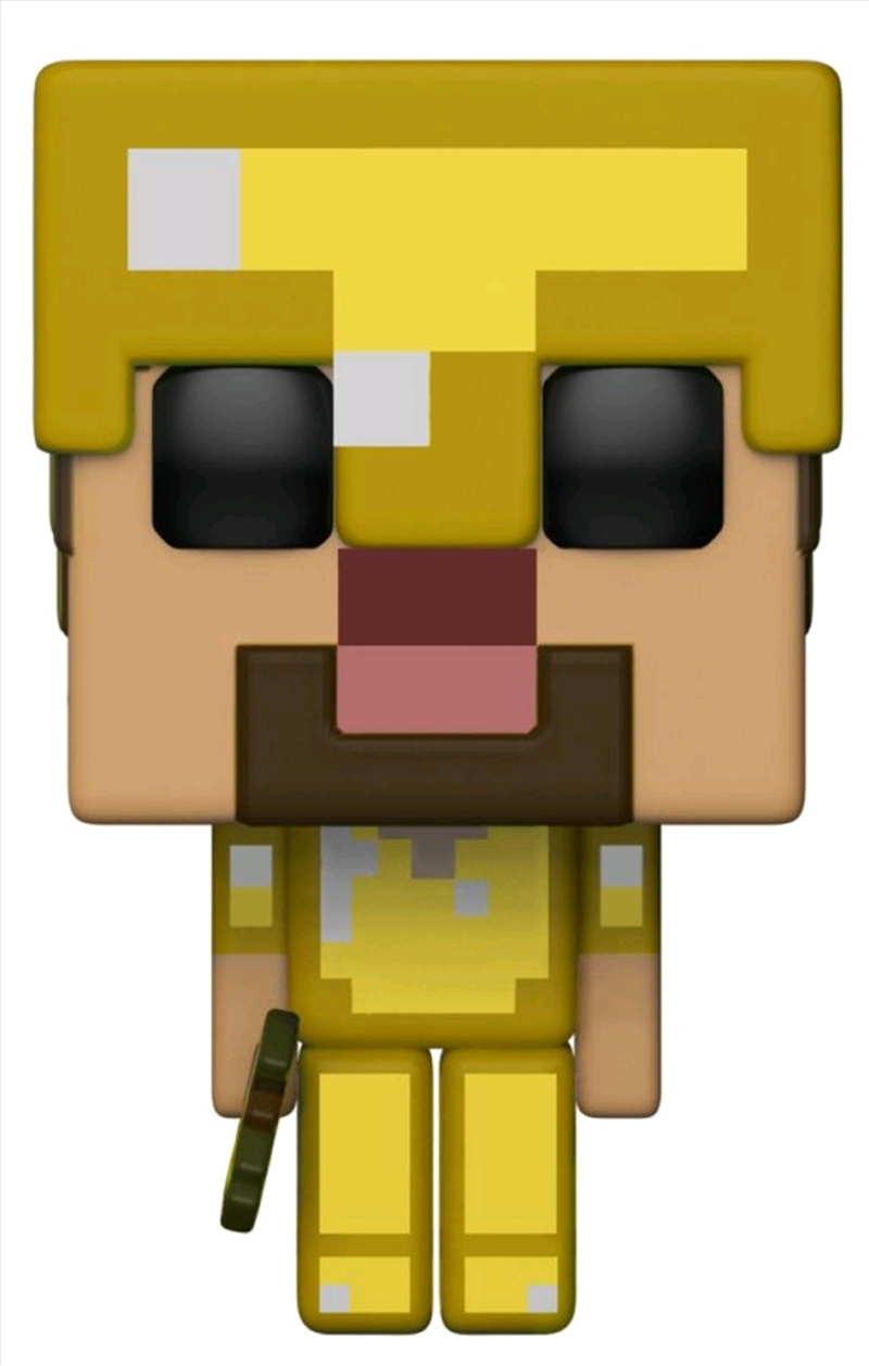 Minecraft - Steve with Gold Armor & Axe US Exclusive Pop! Vinyl Pop ...