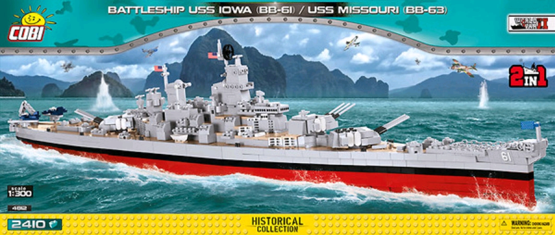 Buy Cobi: World War II - WS Iowa Class USS MIS (2410 pieces) | Sanity