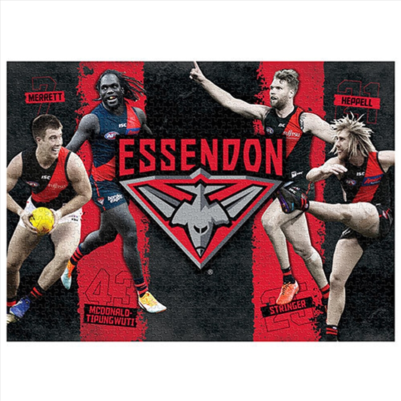 Essendon Bombers 4 Player 1000 Piece Puzzle, Puzzles | Sanity