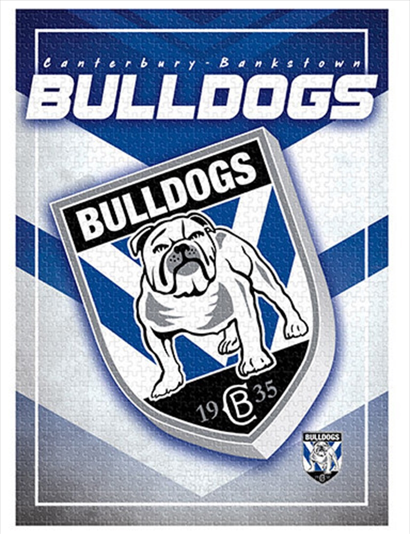 NRL: Team Logo Canterbury Bulldogs 1000 Piece Puzzle, Puzzles | Sanity