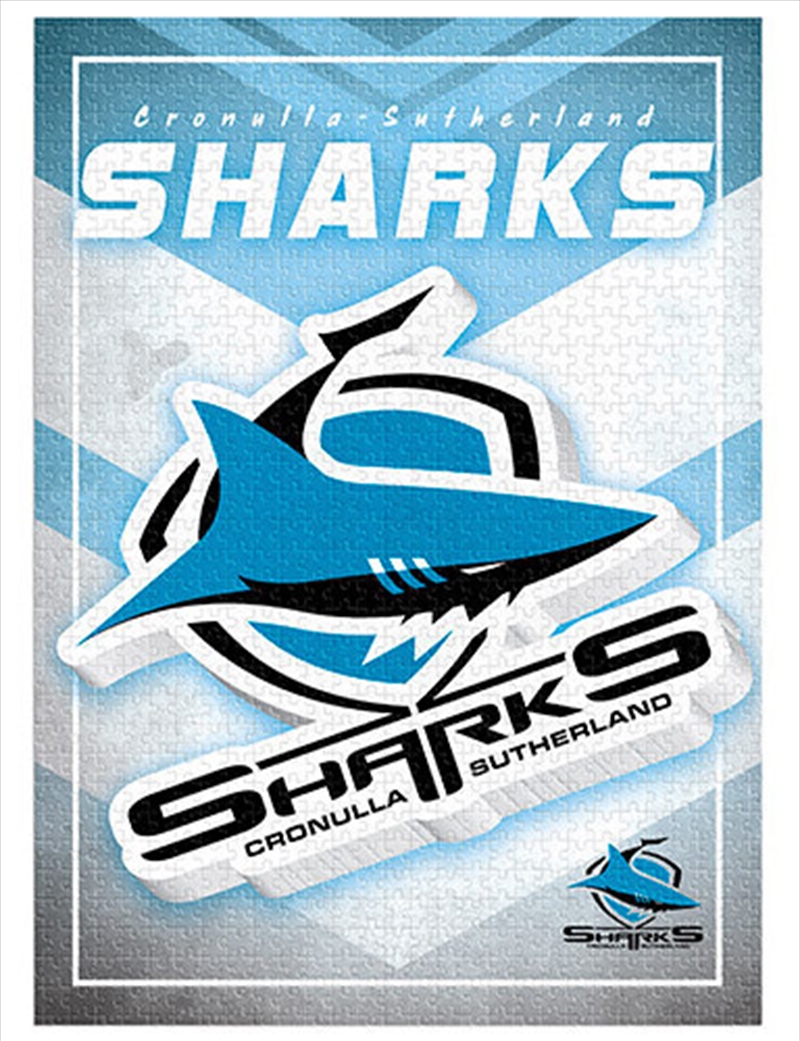 NRL: Team Logo Cronulla Sharks 1000 Piece Puzzle, Puzzles | Sanity