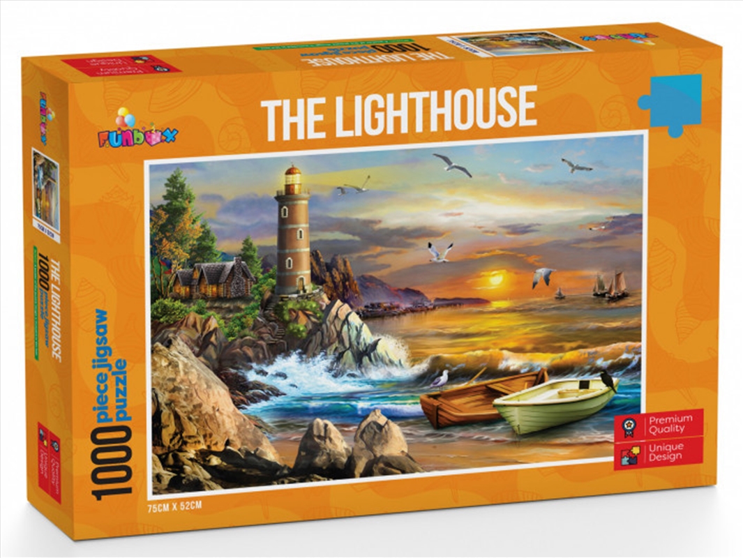 Funbox Puzzle Perfect Places the Lighthouse Puzzle 1000 Piece Puzzle ...