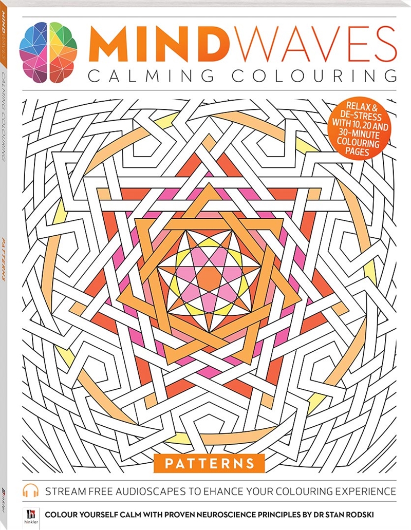 Mindwaves Calming Colouring Book: Patterns, Books | Sanity