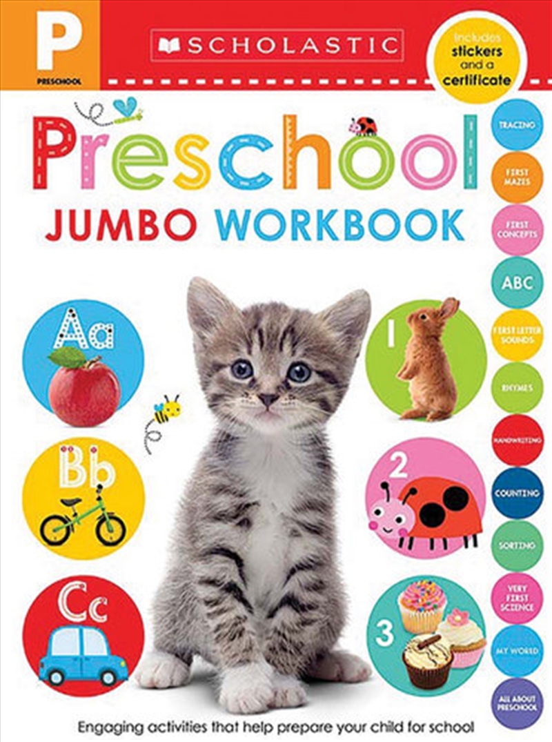 Activity Book - Preschool Jumbo Workbook - 9781788434034 | Sanity