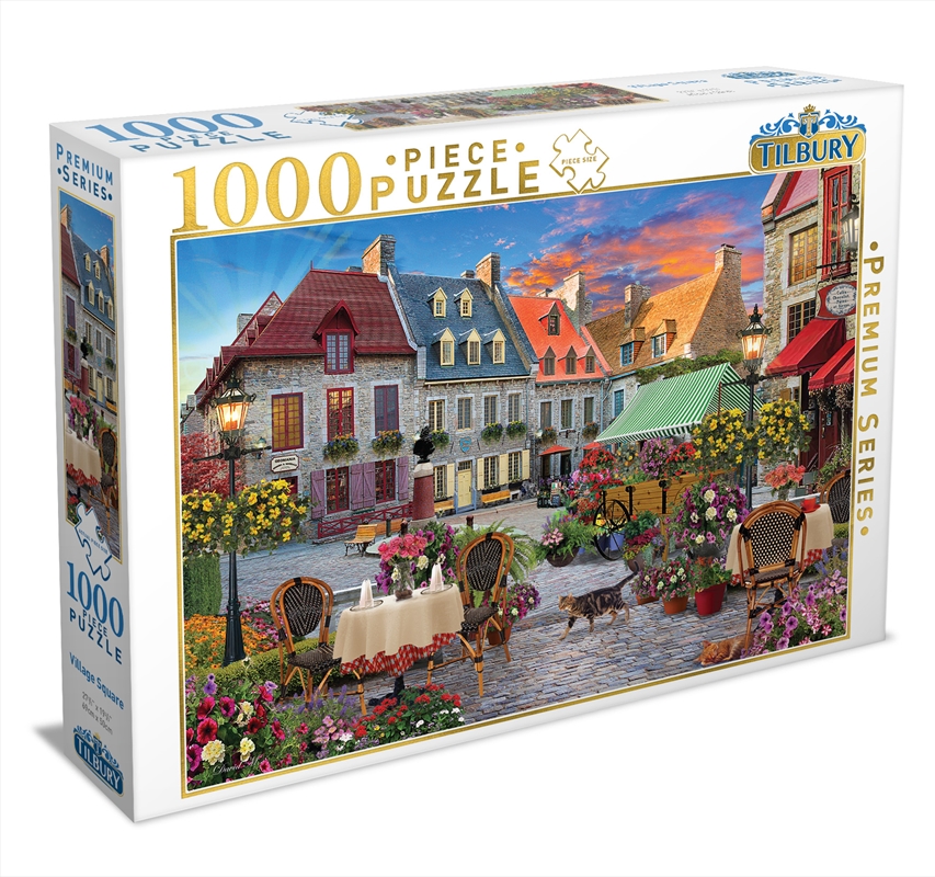 Village Square 1000 Piece Puzzle, Puzzle | Sanity