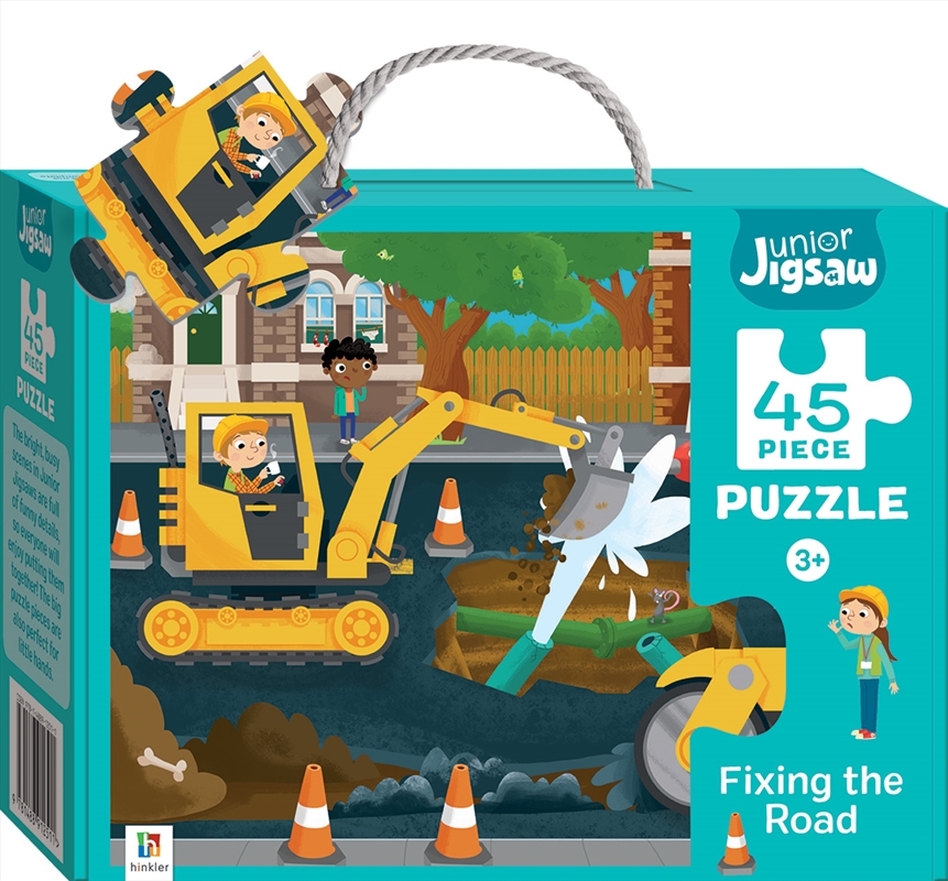 Buy Fixing The Road Junior Jigsaw - 45 Piece Puzzle | Sanity