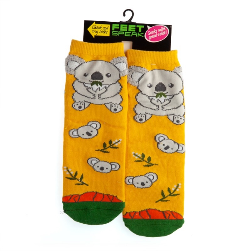 Buy Big Koala Feet Speak Socks | Sanity