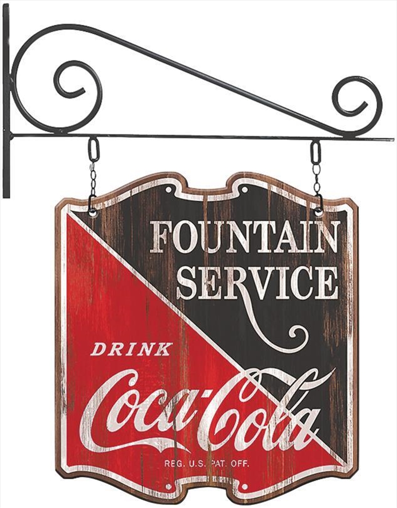 Buy Plaque Off The Wall Coca Cola Double-Sided Hanging Sign | Sanity
