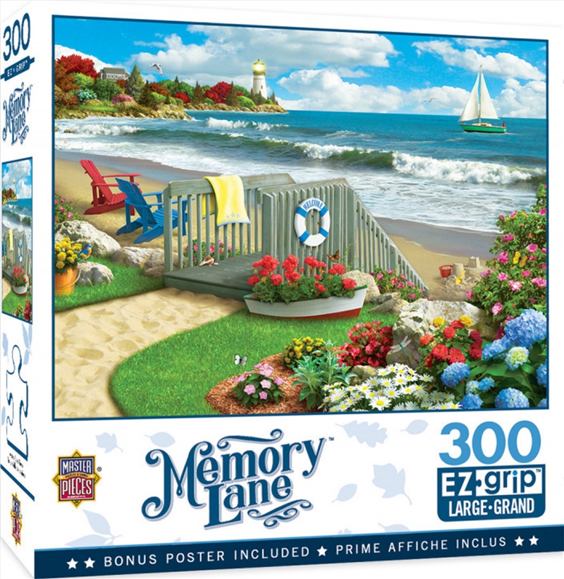 Masterpieces Puzzle Memory Lane Coastal Getaway Ez Grip Puzzle 300 pieces, Puzzle | Sanity
