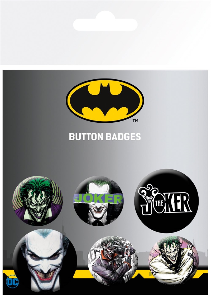 Buy DC Comics Joker Badge 6 Pack | Sanity