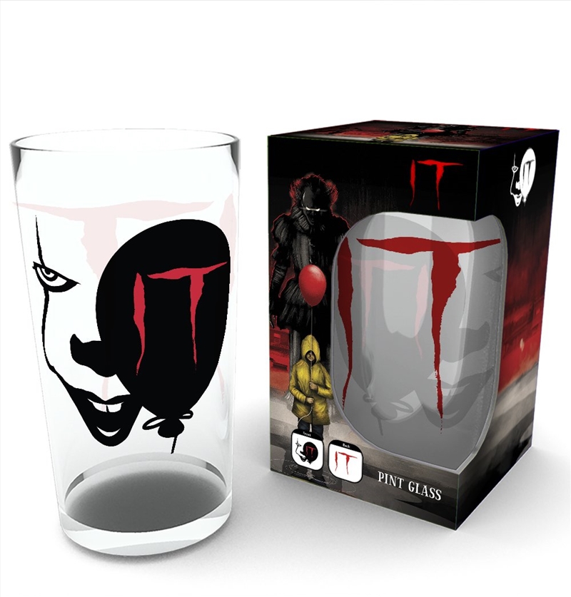 Buy IT Film Pennywise Face Large Glass | Sanity